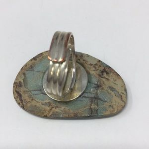 Jewelry | Stone Cabochon Ring Adjustable Size Of 7 See Pic | Poshmark